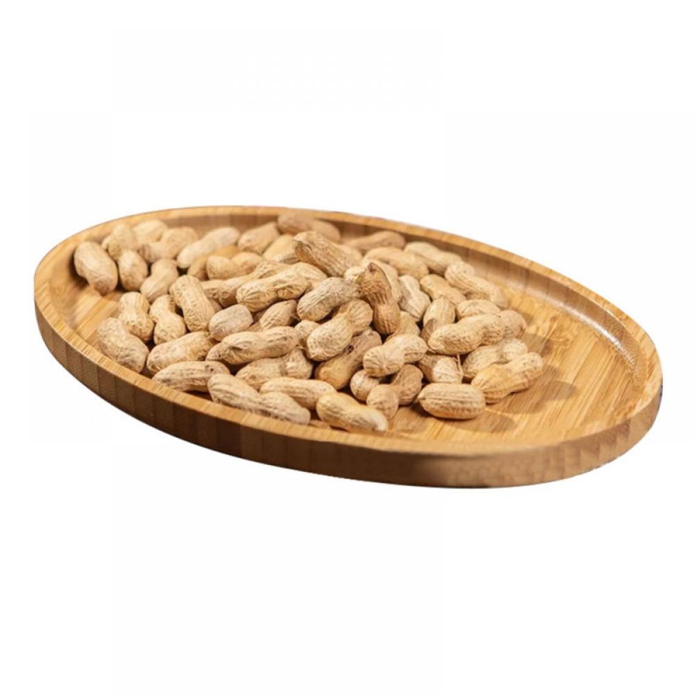 Bamboo Serving Trays Tea Cup Fruit Bread Food Display Plate - Walmart.com