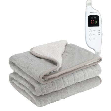 Electric blanket heated throw digital controller 9 hour timer 9 heat ...