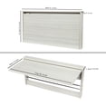 30.3*13in Wall Mounted Folding Table Light Gray Fold Down Table Wall ...