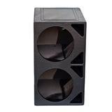 Q Power Dual 10 Inch Triangle Ported Subwoofer Box w/ Bedliner Spray (2 ...