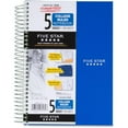 Five Star 5-Subject College-Ruled Notebook, 9 1/2" x 6", Assorted ...