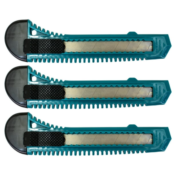 MotoProducts 3 Turquoise Retractable Utility Knife Wholesale 6 inch ...