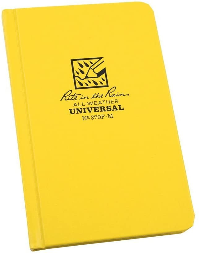 Rite in the Rain Weatherproof Hard Cover Notebook, 4 1/4" x 6 3/4 ...