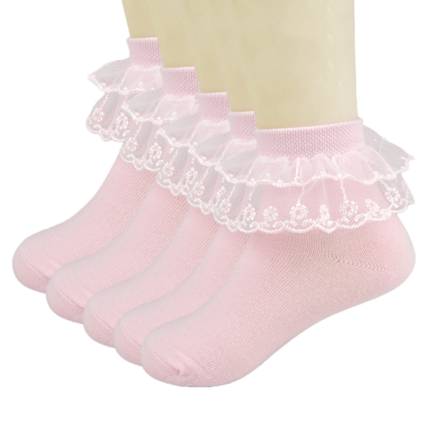 Click here for Kawell 5 Pairs Toddler Baby Girls Ruffle Lace Sock... prices