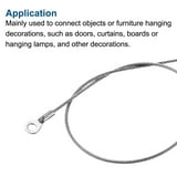 Uxcell 2mmx50cm Stainless Steel Lanyard Cable Eyelets Ended Wire Rope 4 ...