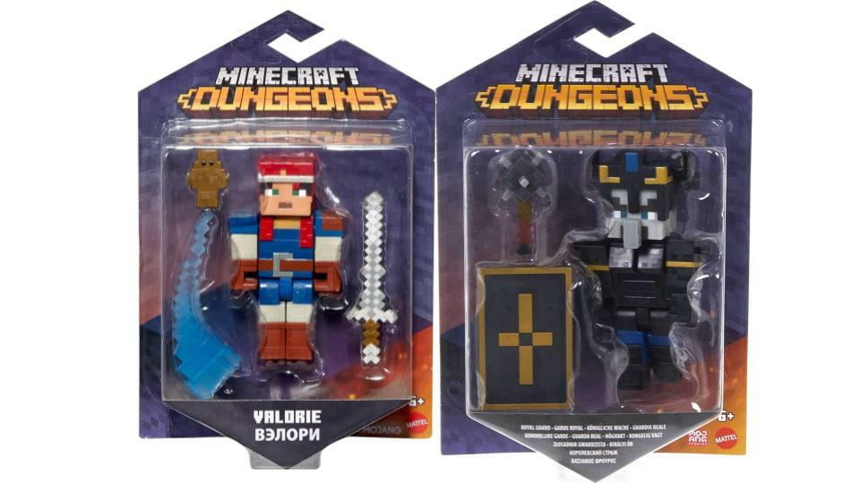 Bundle of 2 |Minecraft Dungeons Action Figure (Valorie & Illager Royal ...