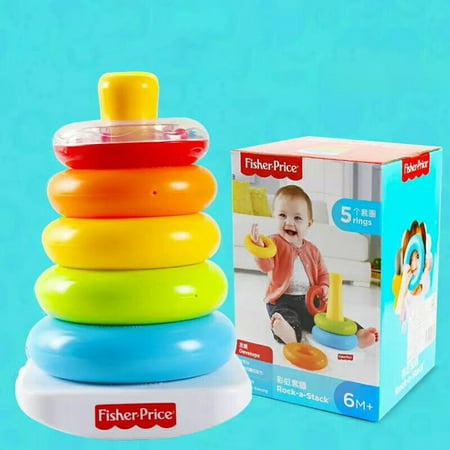 Leadingstar Wooden Stacking Rings Baby Stacker Kids Toy Stack Up Tower ...