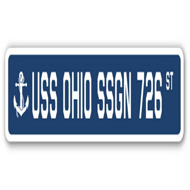 SignMission SSN-Ohio Ssgn 726 USS Ohio Ssgn 726 Street Sign - US Navy ...