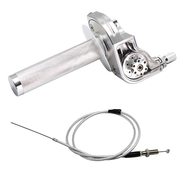 CNC Aluminum Acerbs Throttle Grip Quick+ Throttle Cable Dirt Bike ...