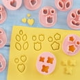 10pcs Flower Pattern Clay Cutter 3D Pottery Earrings Mold Handmade Clay ...
