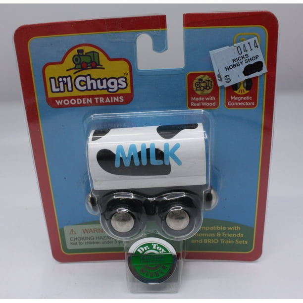 Wow Toyz 0477 Li'l Chugs Wooden Toys Milk Car - Walmart.com