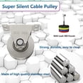 Groove Wheel Pulley Stainless Steel Pulley Block Super Silent Single ...