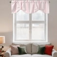 Blush Pink White Stripes Tie Up Valances Curtain, Lines Modern Vertical ...