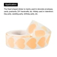Uxcell Heart Shaped Sticker 1 Inch Self Adhesive Love Sticker Label for ...