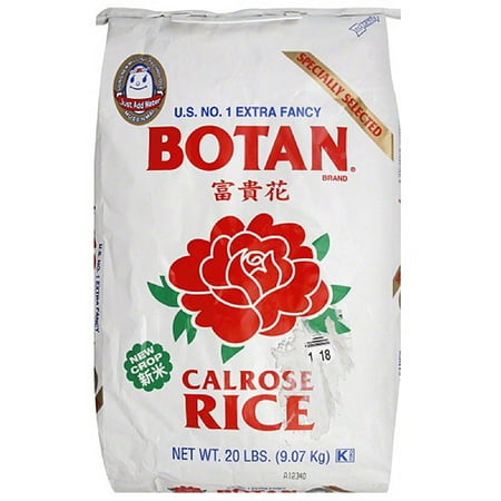 Botan Calrose Rice, 20 lbs - Walmart.com