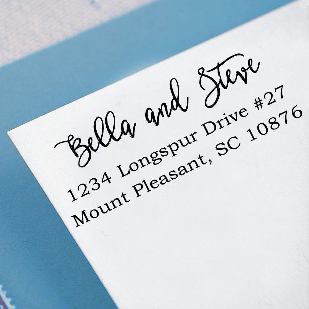 Personalized Self Inking Wedding Invites Stamp Custom Wedding Rubber ...
