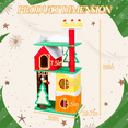 Tcbosik 56in Tall Cat Tree, Christmas Themed Cat Tower with Cat Condos ...