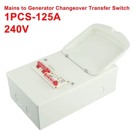 Mains to Generator Changeover Switch Single Phase Metalclad 240V- 125 ...