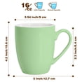 16 oz Large Coffee Mugs Set of 4 Ceramic Coffee Mug White Coffee Cups ...