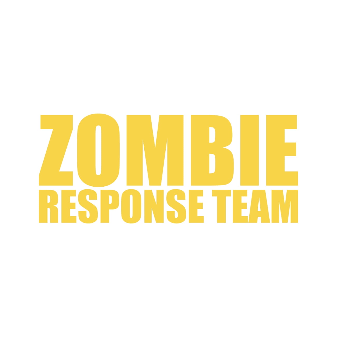 Zombie Response Team Sticker Decal Die Cut - Self Adhesive Vinyl ...