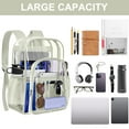 Sanmadrola New Clear Backpack Clear Bag Heavy Duty Waterproof ...
