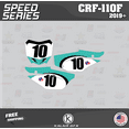 Kalair GFX Graphics Kit for Honda CRF110F (2019-2024) Speed Series ...