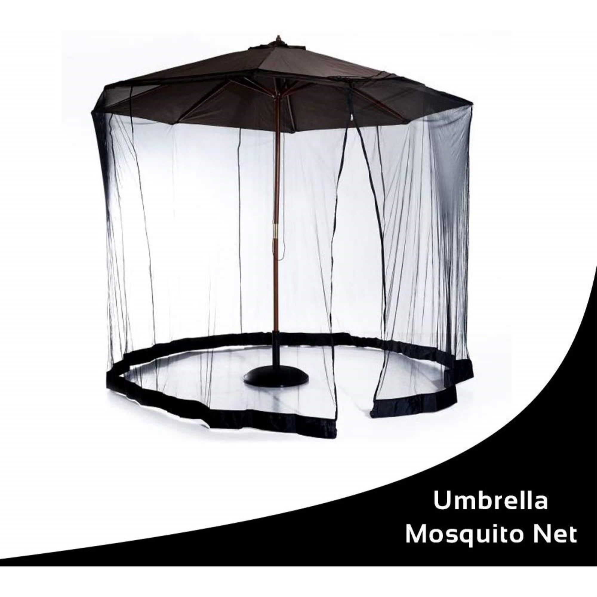 HomeRoots Outdoors 9-inch Mesh Black, Patio Umbrella, Bug Screen ...