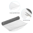 Uxcell 12inx10ft Wire Mesh Hole Fill Fabric Stainless Steel Mesh Double ...