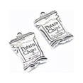 Milageto 2-6pack 4 Pieces Antique Bronze & Silver Potato Chips Bag ...