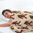 Big Foot Sasquatch Gifts Bigfoot Blanket For Men Women Funny Birthday ...