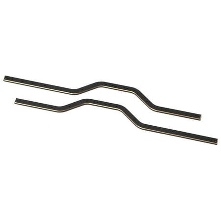RC Chassis Frame Rails, Black Brass RC Car Chassis Beam Replacement ...