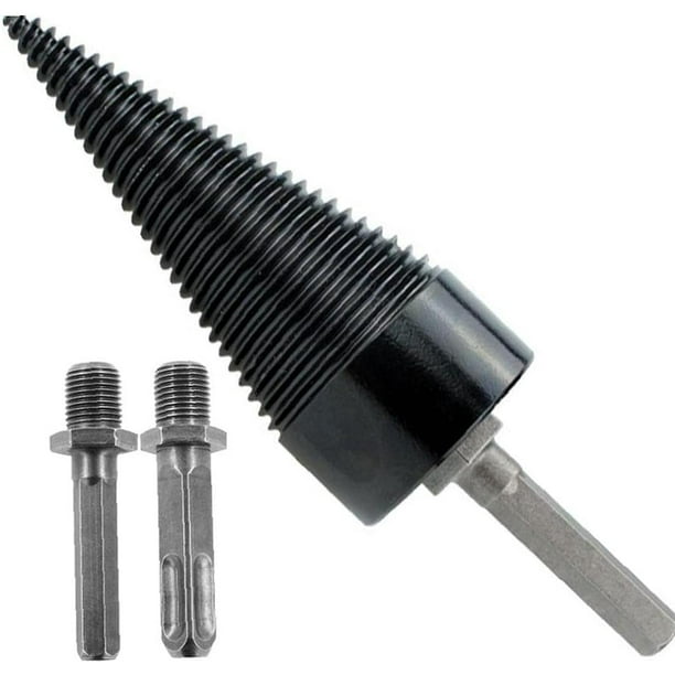 4 Piece Wood Splitter Drill Bit Screw Cone Driver for Household ...
