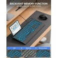 Large Print Backlit Keyboard, USB Wired Computer Keyboard with ...