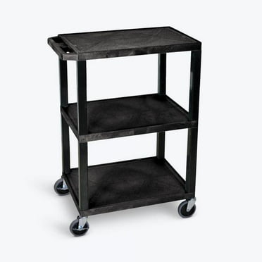 Winco USA 3-Tier Utility Cart, Black - Walmart.com
