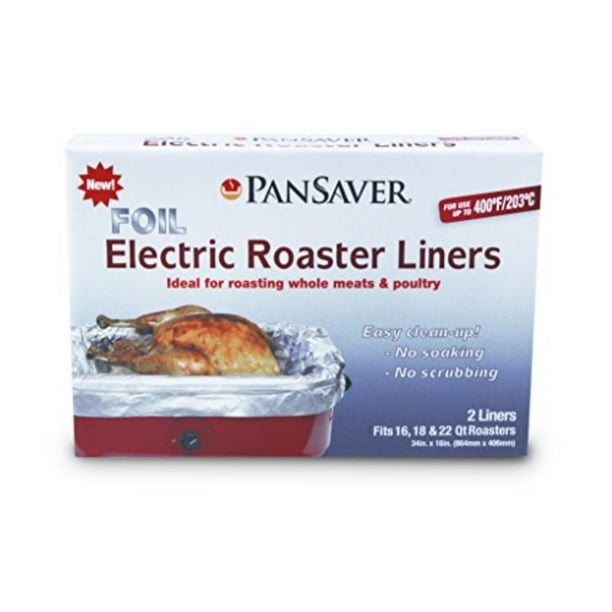 PanSaver 45950 Foil Electric Roaster Liner - Walmart.com