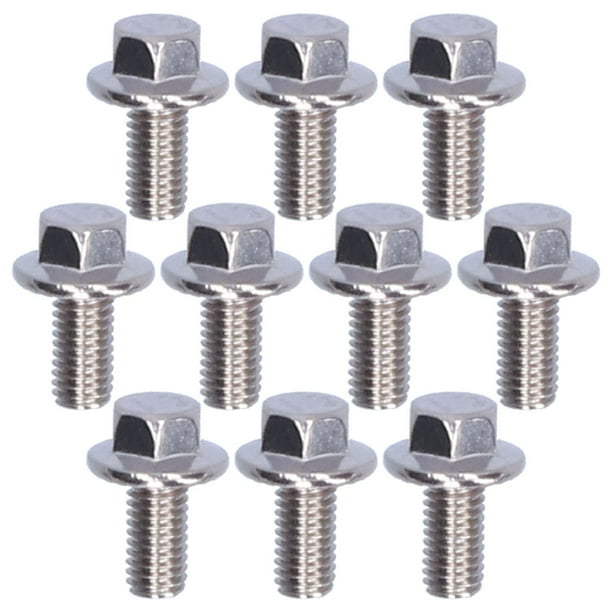 Stainless Steel Hex Bolts,10Pcs Flanged Hex Head Hex Bolts Screws Bolts ...
