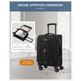 LOVEVOOK Carry On Luggage 22x14x9 Airline Approved, 22-Inch Suitcases ...