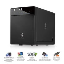 USB 3.2 2 Bay 3.5-inch SATA Hard Drive Enclosure - USB Type C 10Gbps ...