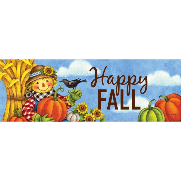 Custom Decor Signature Sign - Hay Scarecrow - Walmart.com