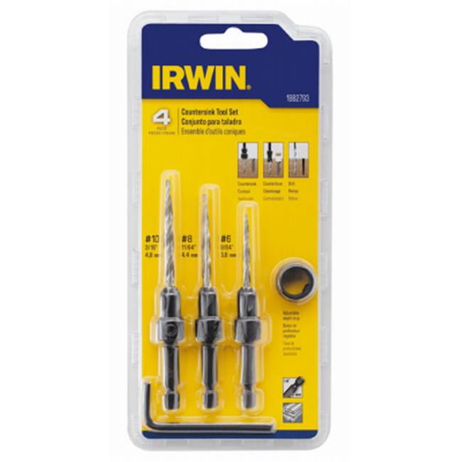 Irwin 1882793 4 Piece Countersink Wood Drill Bit | Walmart Canada