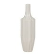 Sagebrook Home Ceramic Cylinder Fluted Vase - Walmart.com