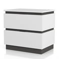 FOA Misti 3-Piece White Wood Bedroom Set - King + 2 Nightstands ...