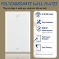 1-Gang Toggle Switch Wall Plates 4.50"x2.76", Unbreakable Polycarbonate ...