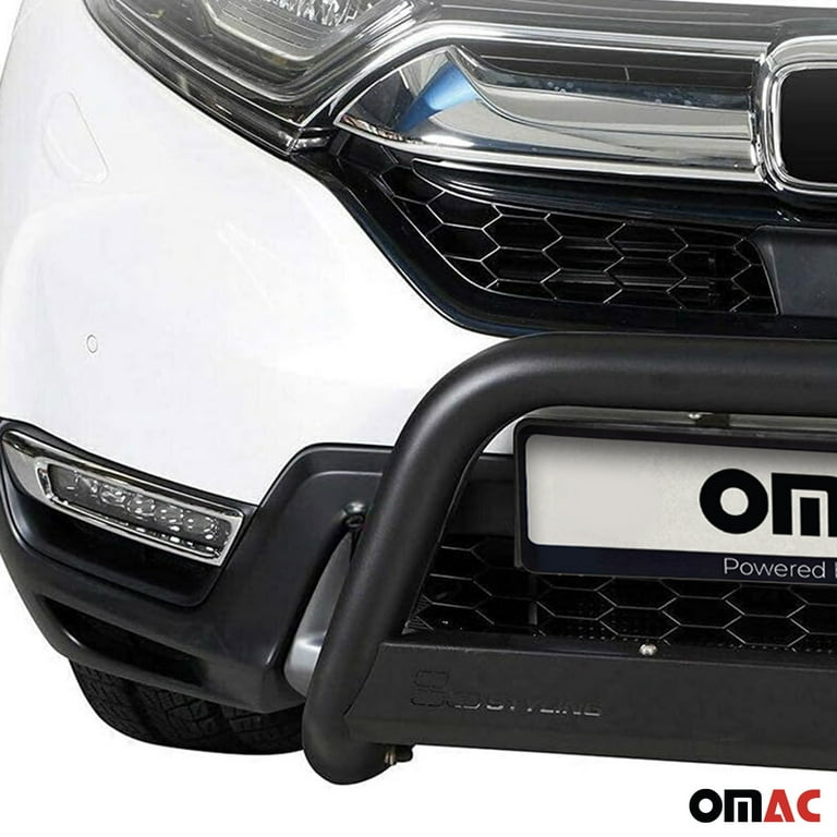 Omac Bull Bar Push Front Bumper Grille for Honda CR V Hybrid 2020 2022 Black 1 PC 3414MSBB078HB