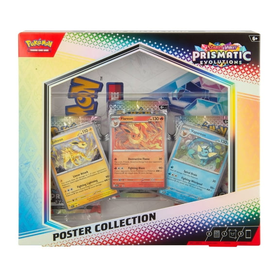 Pokemon TCG Scarlet & Violet 10.5 Unova Poster Collection Box - 4 Packs ...