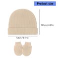 Baby Nursery Hat and Gloves Set Cotton Winter Caps Gloves Set for ...