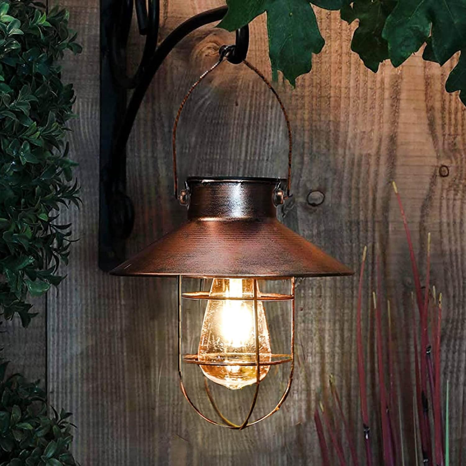 Click here for Lubai Commerce Vintage Metal Hanging Solar Lantern... prices