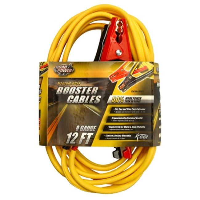 Coleman Cable 12 8 Gauge Medium-Duty Booster Cables 12 8 Gauge Medium ...