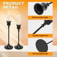 Black Candlestick Holders Matte Black Candle Holders Metal Candle ...