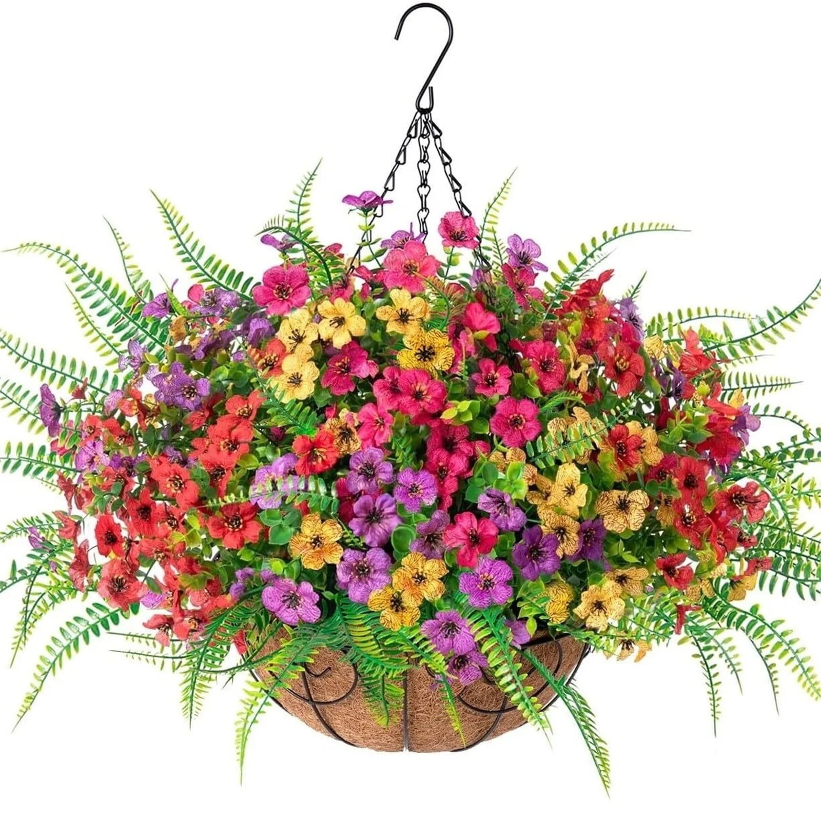 Click here for Siminsem Artificial Hanging Flowers Plants With Ba... prices